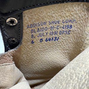 Addison | Shoes | Vtg 9s Addison Shoe Company Black Combat Boots Mens 6 ...
